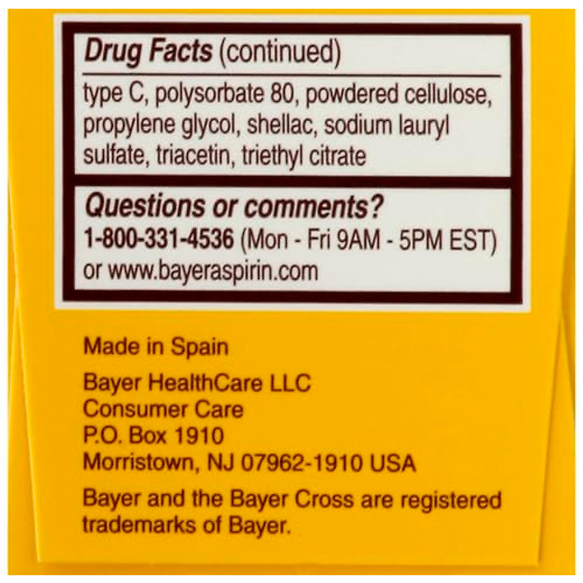 Bayer Aspirin Low Dose 81 mg, Enteric Coated Tablets, Doctor Recommended, Secondary Prevention of Cardiovascular Disease, 32 Safety Coated Tablets