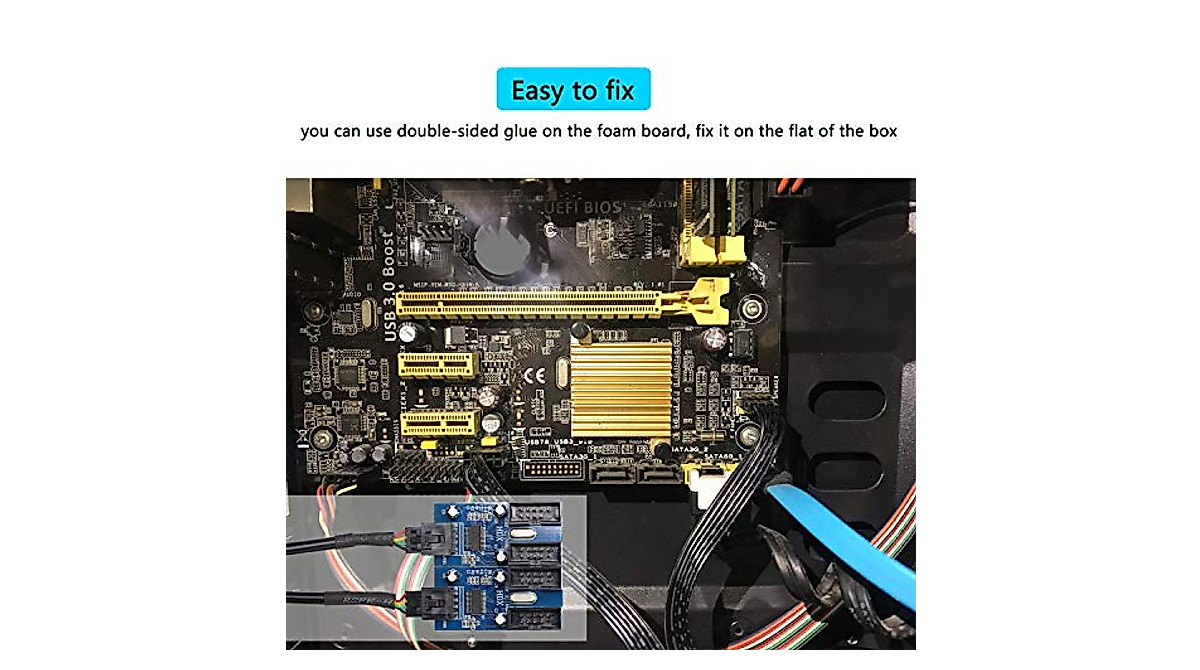 Motherboard USB 9 Pin Header Hub - Extend 1 to 4 Ports