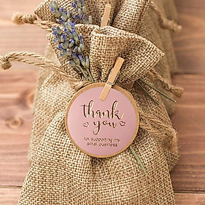 Zamy Thank You Stickers, 3 Rolls 1500 Pieces Self-Adhesive Thank You for Supporting My Small Business Stickers for Envelopes, Bubble Mailers and Gift Bags Packaging, 1 Inch, 500 Pieces Each Roll