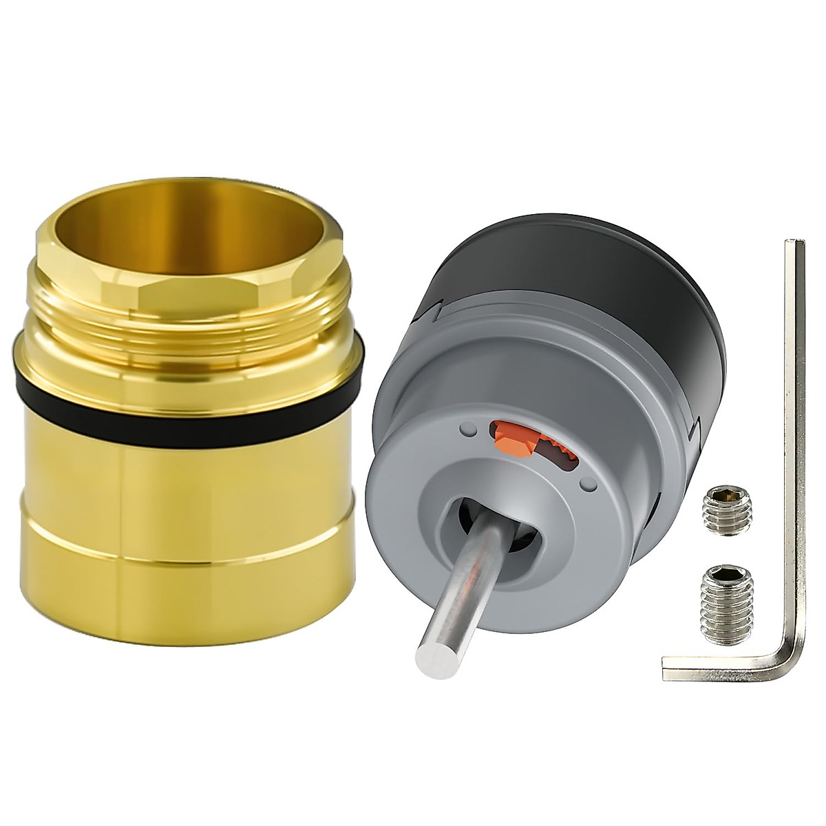 RP50587 Faucet Valve Cartridge Assembly for Delta Single Handle Faucets,Compatible with DIAMOND Seal Tech & 36mm Motion Cartridge, Fits Lavatory/Kitchen/Shower, Includes RP51503 Bonnet Nut