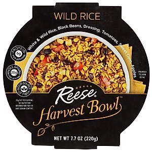 Reese Wild Rice Harvest Bowl | Black Beans, Tomatoes, Corn | High in Fiber & Protein (Pack of 8)