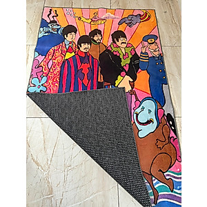Beatles Rug, Beatles Fan Rug, Teen Room Rug, Living Room, Non-Slip Rug, Office Rug, Printed Rug, Cool Rug D639.5 (47”x70”)=120x180cm