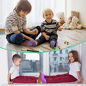 Haysandy 20 Pair Kids Baby Non Slip Socks Anti Skid Slipper Socks Ankle Grip Socks with Grippers for 1-12 Years Children Infants Toddler Boys Girls (Small)