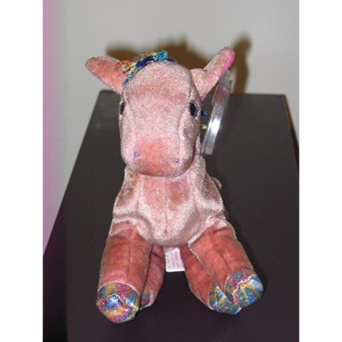 Ty Beanie Baby ~ HORSE (Chinese ZODIAC)(Full Hooves & Pink Ears) ~ MINT ,#G14E6GE4R-GE 4-TEW6W208522