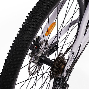 Leblett 26 Inch Folding Mountain Bike, 21-Speed Thickened High Carbon Steel Foldable Bicycle,Good Damping Effect,Dual Disc Brake,Weight-Bearing 264.55lbs for Adults/Men/Women