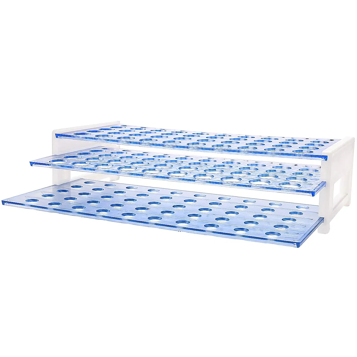 Ackers Conical Centrifuge Tubes 15mL, 100Pcs Sterile Plastic Test Tubes with Screw Caps, Polypropylene Container with Graduated and Write-on Spot, Non-Pyrogenic, DN/RNase Free | 2 Test Tube Racks