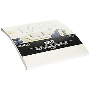 Colorbok White 12x12in Smooth Cardstock