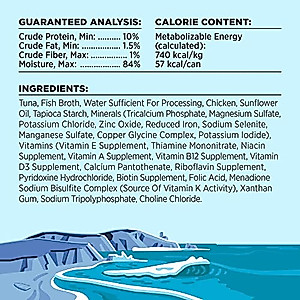 BIXBI Liberty Wet Cat Food Shreds Variety Pack Featuring Chicken/Salmon Recipe & Tuna/Chicken Recipe – (2.75 Ounce Cans, Case of 12)