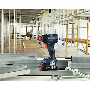 BOSCH GDX18V-1800CB15 Freak 18V EC Brushless Connected-Ready 1/4 In. and 1/2 In. Two-In-One Bit/Socket Impact Driver Kit (Renewed)