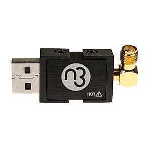 NooElec NESDR Nano 3 - Premium Tiny RTL-SDR w/Aluminum Enclosure, 0.5PPM TCXO, SMA & MCX Input & Custom Heatsink. RTL2832U & R820T2-Based Software Defined Radio