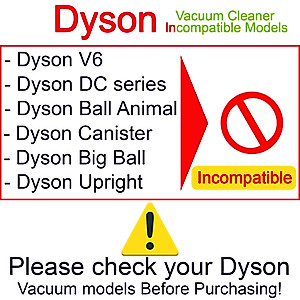 Flexible Crevice Tool for Dyson V7 V8 V10 V11 V15 Cordless Vacuum - Vacuum Attachment for Dryer Vent, Car Detailing and Corners Cleaning - Dryer Vent Cleaner Kit