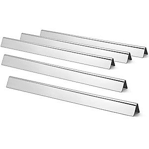 Hiorucet 21.5-Inch Weber 7534 7535 Flavorizer Bars Compatible for Spirit 200 Series E200 S200 E210 S210 with Side Control Knob, 5-Pack Stainless Steel E210 Flavorizer Bars