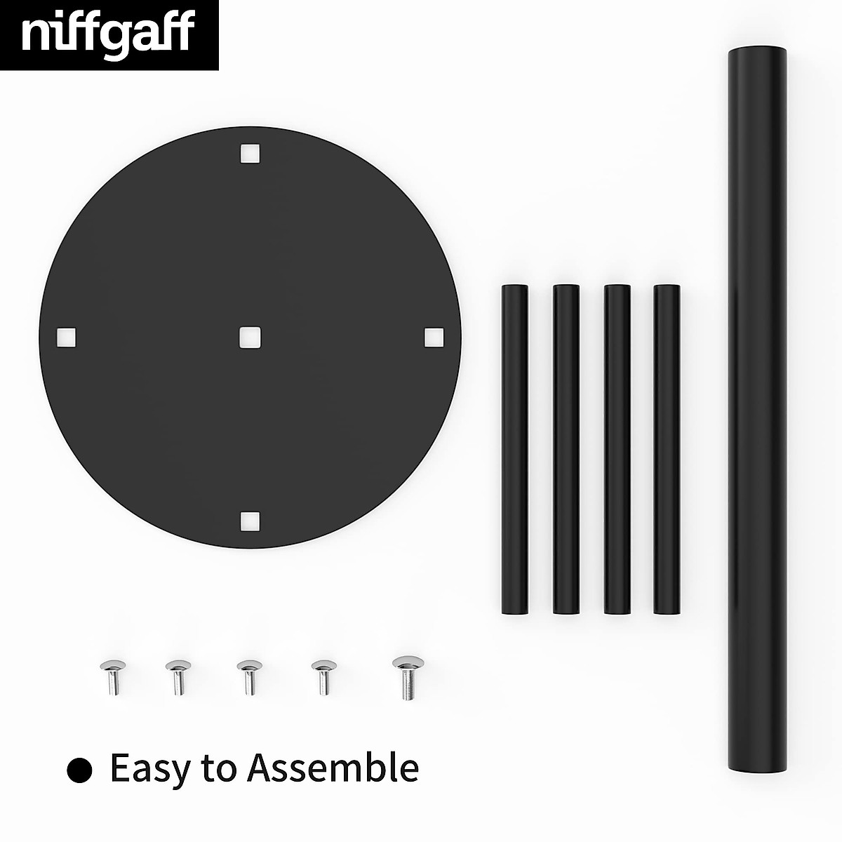 4 Arms Design Paper Towel Holder Black Kitchen Roll Holder, Premium Stainless Steel Paper Towel Holder for Kitchen Roll Organize, One-Handed Operation Countertop Roll Dispenser