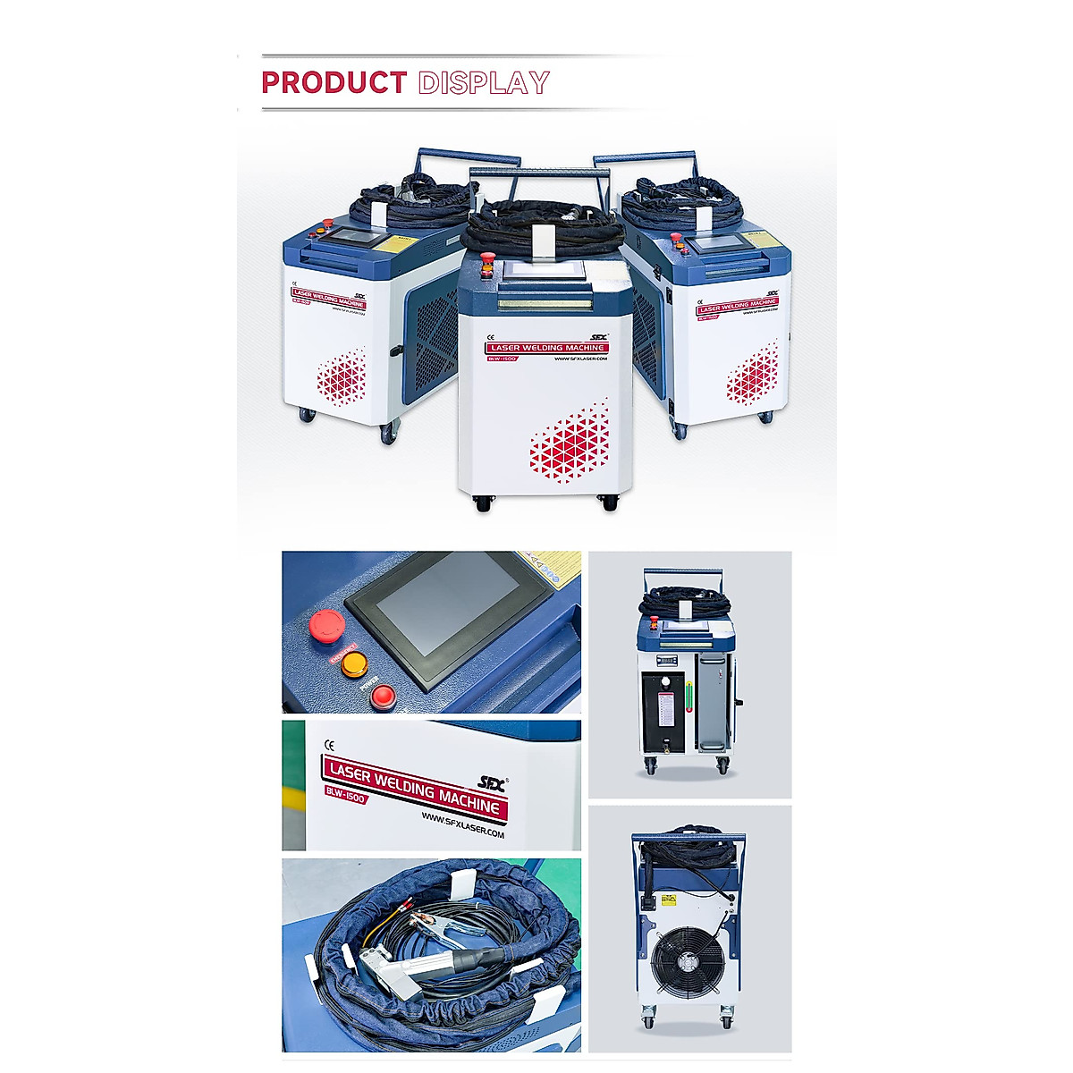 LYXC 2000W 2 in 1 Integrated Fiber Laser Welding Machine 220V Single Phase Handheld Max Laser Welder Machine With Water-cooler chassis 360° Welding for Welding&Weld Seam Cleaning