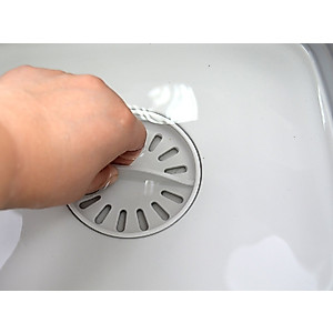 SAMMART 9.1L (2.4Gallon) Collapsible Dishpan with Draining Plug - Foldable Washing Basin - Portable Dish Washing Tub - Space Saving Kitchen Storage Tray (1, Lake Green)