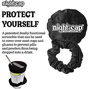 Nightcap Drink Cover Scrunchie- The Reusable Drink Spiking Prevention Scrunchie As Seen on Shark Tank
