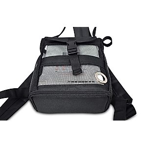 O2TOTES USA Backpack Custom Fit For Inogen One G4, Inogen Rove 4, OxyGo Fit; Ultra Lightweight, Mesh Panels, Zippered Bottom