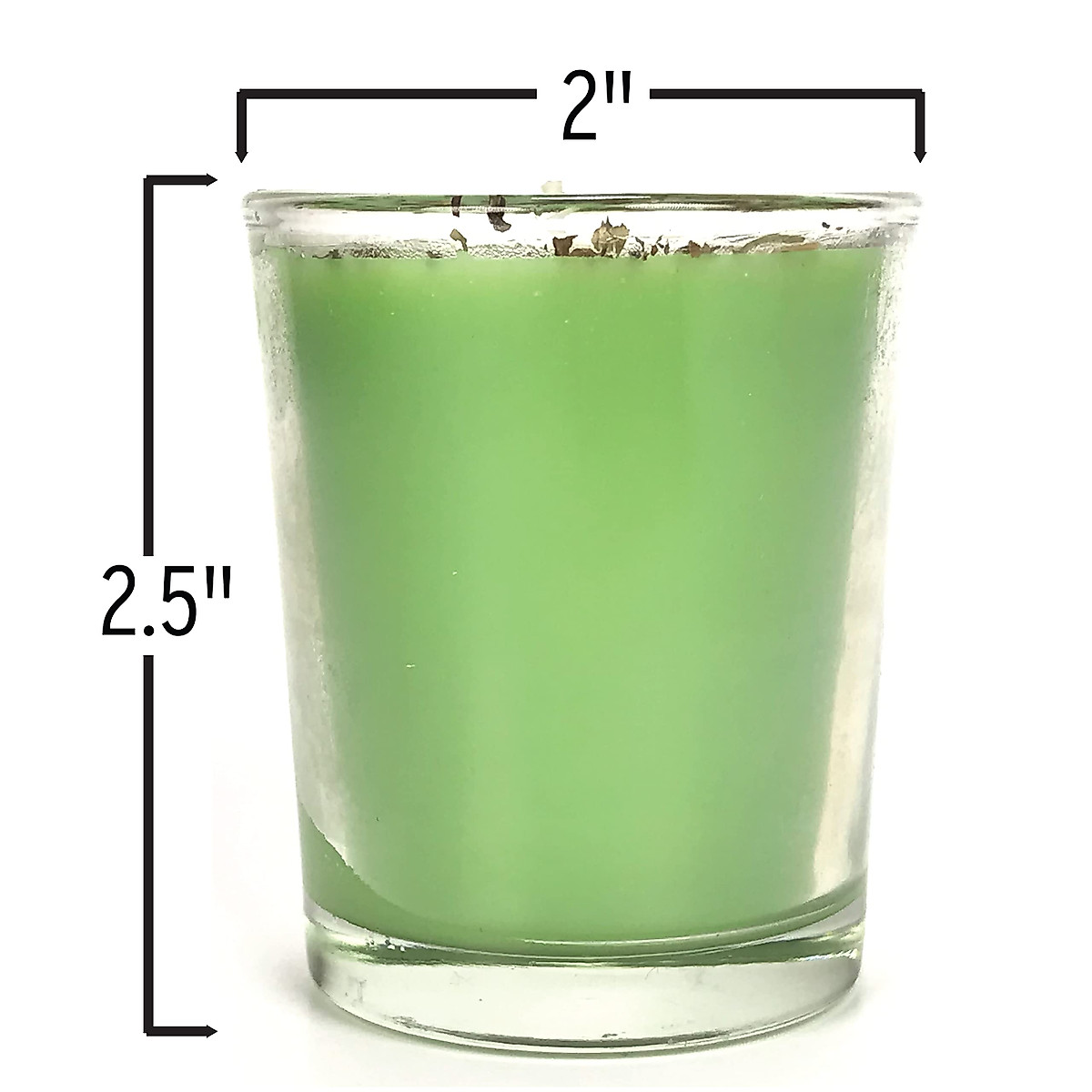 Prosperity Green Spell Candle | Cinnamon Infused, Topped with Money Herbs | Lemurian Moon Soy Candle for Spells & Rituals