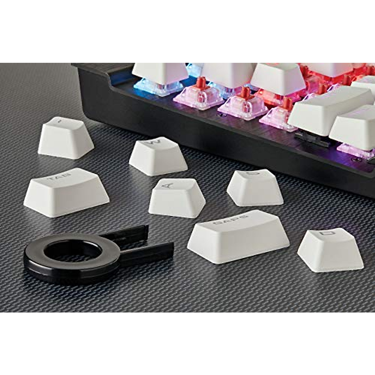 CORSAIR Gaming PBT Double-shot Keycaps Full 104/105-Keyset - White