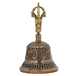 Zap Impex® Tibetan Hand Bell Meditation & Prayer Bells Dorje, Vajra 6 Inch