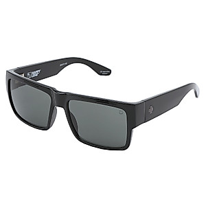 Spy Optic Cyrus Sunglasses Gloss Black with Happy Grey Green Lens Sticker