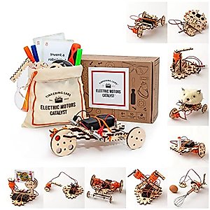 Tinkering Labs Robotics Engineering Kit | Designed by Scientists in USA | 50+ Parts | 10+ STEM Projects For Kids 8-12 | Learn Electronics, Science | Grow Creativity, Grit | Great DIY Inventor Toy Gift