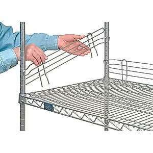 Nexel Wire Shelf Ledge, 14"W x 4"H, Chrome