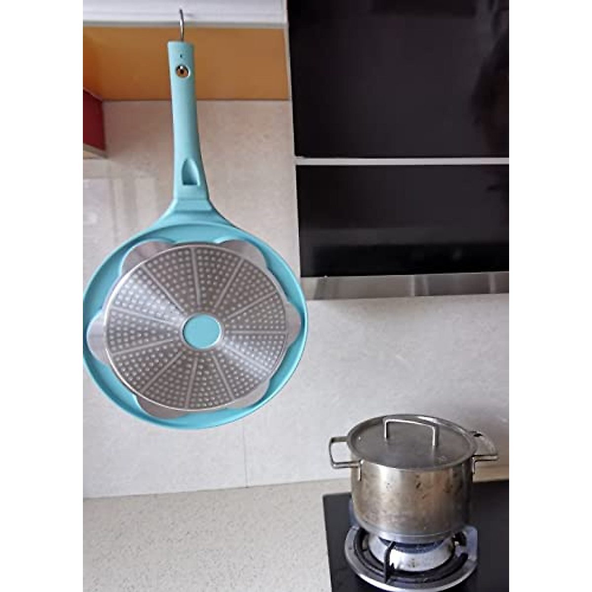 Mini Pancakes Maker, Nonstick Egg Frying Pan, Breakfast Griddle Mini Pancake Fried Egg Pan for Kids Tortilla Blintzes Pancake Mold Pan,Gas Stove & Induction Cookware Compatible