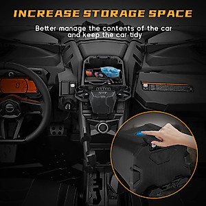 QUICKWOLF Maverick X3 Tablet Holder, X3 Electric Device Mount for Ipad Phone GPS Navigation Compatible with 2017-2024 Can Am X3 Accessories Device Holder Extra Storage Space, OEM 715002874