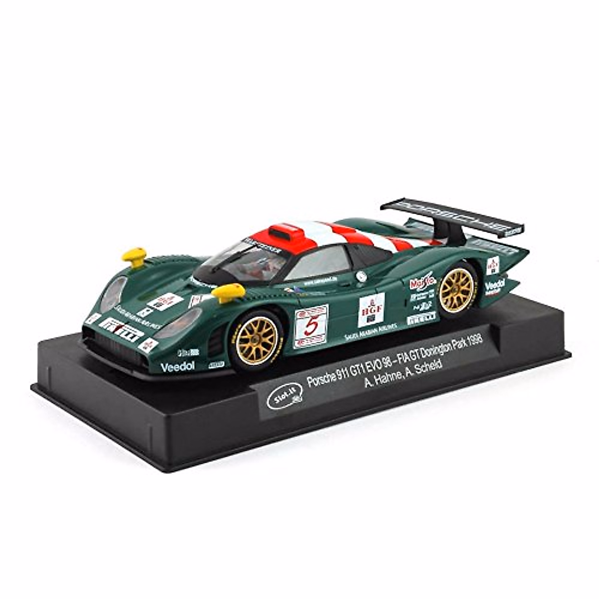 Slot.it Porsche 911 GT1 Evo 98 #5 FIA GT Donington Park 1998 Performance Slot Car (1:32 Scale)