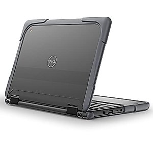 Batianda Laptop Case Fits 11" Dell Chromebook 3110/3100 Laptop Designed for K-12 Students, Teachers and Classrooms–Heavy Duty Rugged Shockproof Soft Bumpers for Reliable Device Protection,Gray