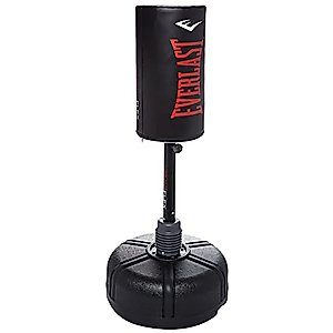 New Everlast Omniflex Freestanding Heavy Bag, Black Red, 67"