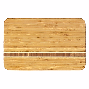 Totally Bamboo Aruba Bamboo Serving and Cutting Board, 12-1/2" x 8"