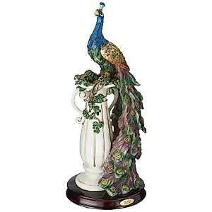 Design Toscano The Peacock's Sanctuary Sculpture