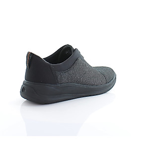 BZees Women's Take It Easy Sneaker, Black Shimmer, 7