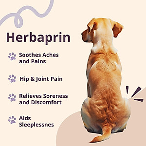 Glacier Peak Holistics HerbAprin - Natural Pain Relief for Dogs, Organic Herb Blend for Arthritis, Aches & Pains, and Hip & Joint Discomfort - 3oz