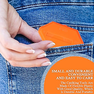 2PCS Caulk Tool Kit, Caulking Tool Set Sealant Silicone Finishing Tools, Caulking Guns Accessories Caulking Removal Tool for Kitchen Bathroom Floor Window Sealant Sealing Sink Joint, Reuse and Replace