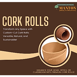 Manton Cork Roll - 4' x 8' x 1/4" - 100% Natural Premium Facing Grade Material