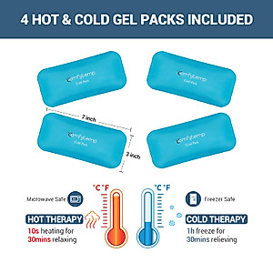 Comfytemp Wisdom Teeth Ice Pack Head Wrap, Face Ice Pack for TMJ Relief, Surgery Recovery, FSA HSA Eligible, 4 Reusable Hot & Cold Gel Packs, Pain Relief for Jaw, Chin, Oral, Facial, Dental Implants