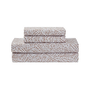 Kids Bedding Set Bed in a Bag for Boys and Girls Toddlers Printed Sheet Set and Comforter, Twin, Safari