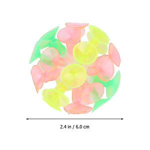 4Pcs Suction Cup Ball Toys Parent- Child Interaction Sucker Ball Toy Glow in The Dark Suction Ball for Kids Birthday Party Favors Indoor Outdoor Play