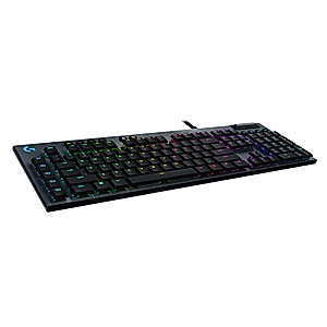 Logitech G815 LIGHTSYNC RGB Mechanical Gaming Keyboard with Low Profile GL Tactile Key Switch + Logitech G Powerplay Wireless Charging System for Gaming Mice