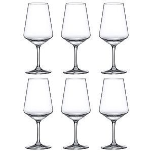 Amazing Abby - Sherry - 20-Ounce Unbreakable Tritan Wine Glasses (Set of 6), Plastic White Wine Glasses, Reusable, BPA-Free, Dishwasher-Safe, Perfect for Poolside, Outdoors, Camping, and More