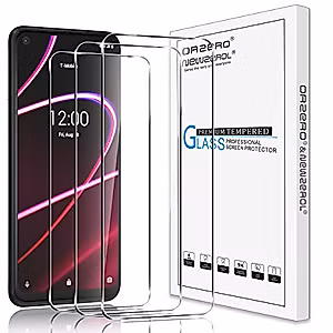Orzero (3 Pack) Tempered Glass Screen Protector Compatible for T-Mobile Revvl 5G 2020 Release (Not Fits for T-Mobile REVVL V+ 5G 2021), 9 Hardness HD Anti-Scratch (Lifetime Replacement)