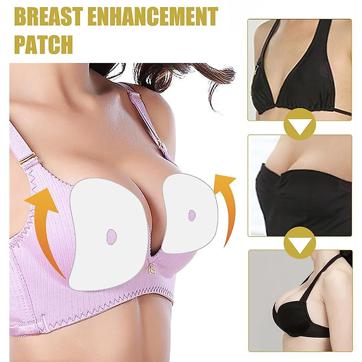 Dyceco Breast Enhancement Patch, 2023 New Breast Enhancement Patches, Natural Breast Nourishing Firming Patch for Women Breast Care (40pcs)