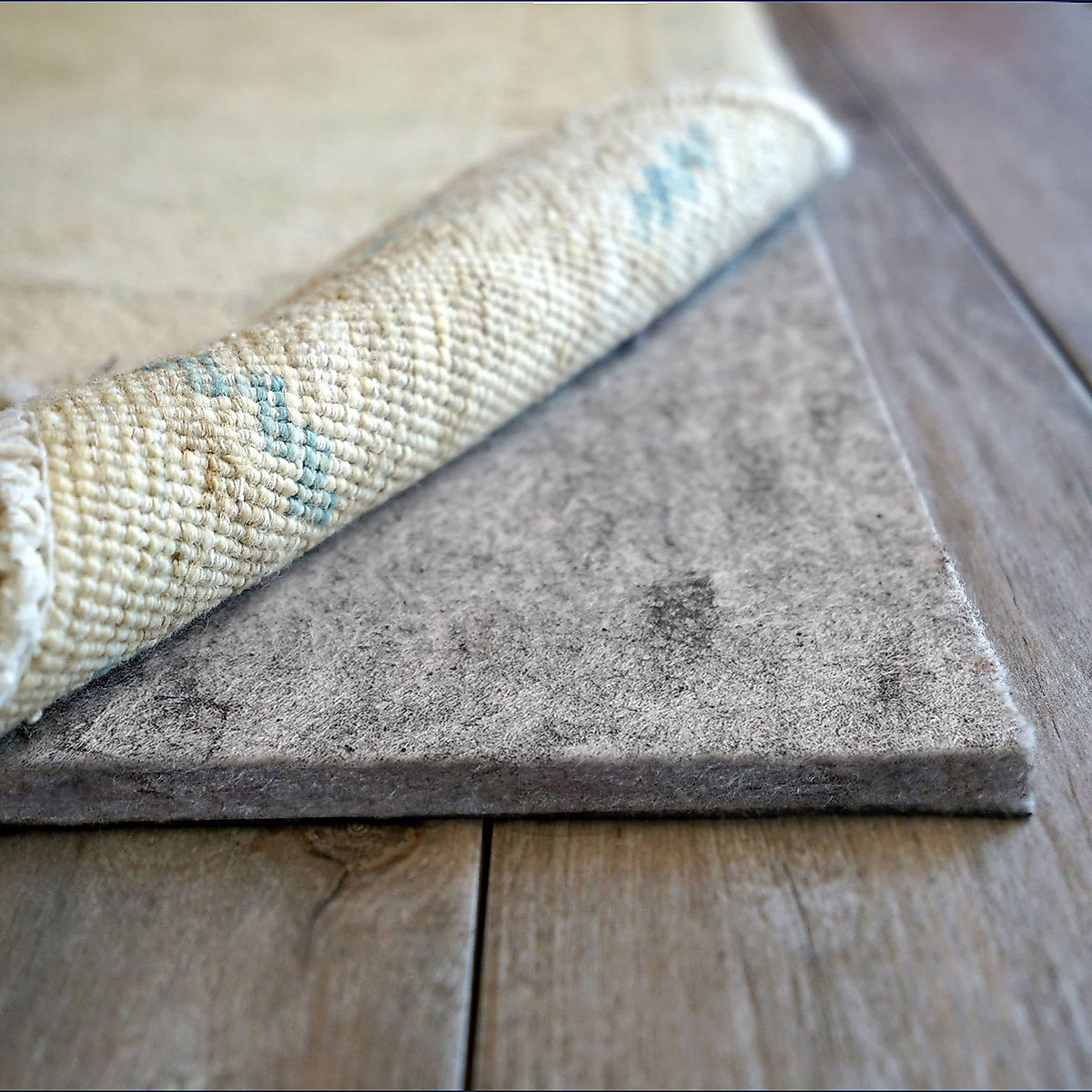 RUGPADUSA - Superior-Lock - 8'x10' - 1/4" Thick - Felt + Rubber - Premium Non-Slip Rug Pad - Perfect for Hardwood Floors, Available in 2 Thicknesses, Many Custom Sizes