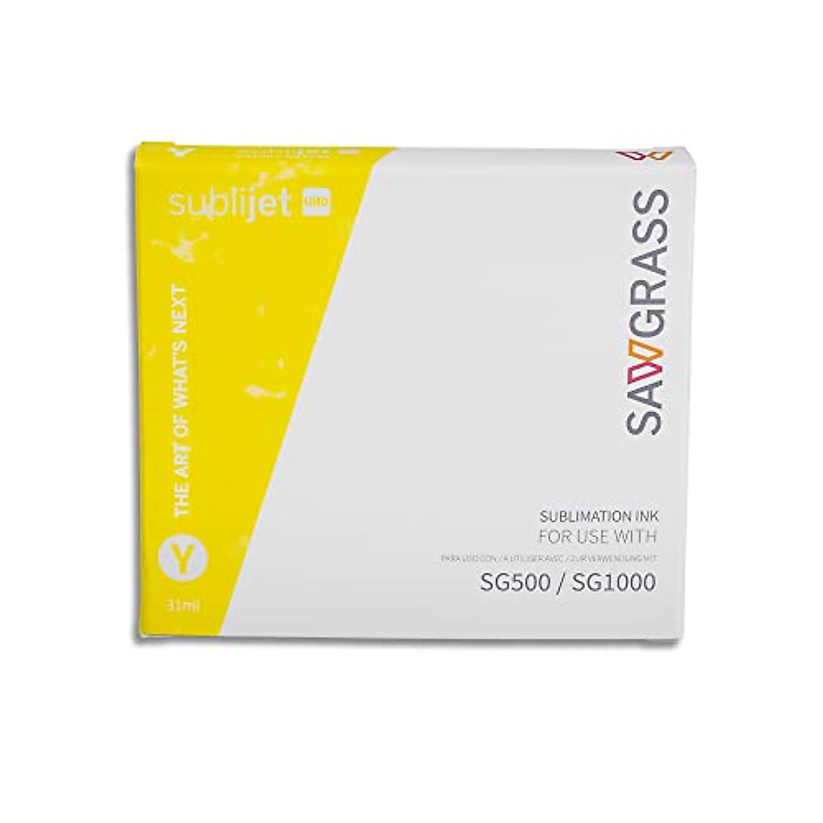 Sawgrass SubliJet UHD Sublimation Ink SG500 & SG1000 - Yellow (31ml) and 2 Rolls of ProSub Heat Resistant Tape