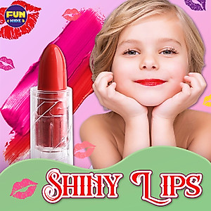 60Pcs Kid Makeup Kit for Girls 6-12, FunKidz Three Layers Folding Make Up Box Toy Set Child Beauty Cosmetic Kits for Little Girls Party Gifts