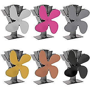 SF104 4 Blades Heat Powered Stove Fan for Wood Log Burner Heater Fireplace Fuel Room heater Fire in winter Fireplace cooling