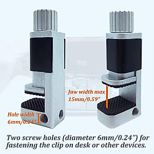 8pcs Phone Screen Repair Clamp with Protective Rubber Pad, Not Scratch on Screen, Adjustable Fastening Clamp Clip Compatible with iPad MacBook Tablet LCD iPhone Screen Replacement, Frame Clamp Tool